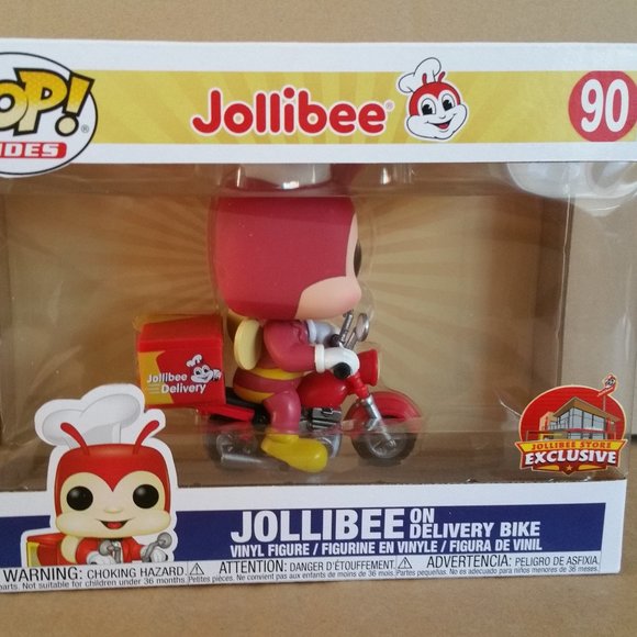 Funko | Toys | Funko Pop Ad Icon Rides Jollibee On Delivery Bike | Poshmark